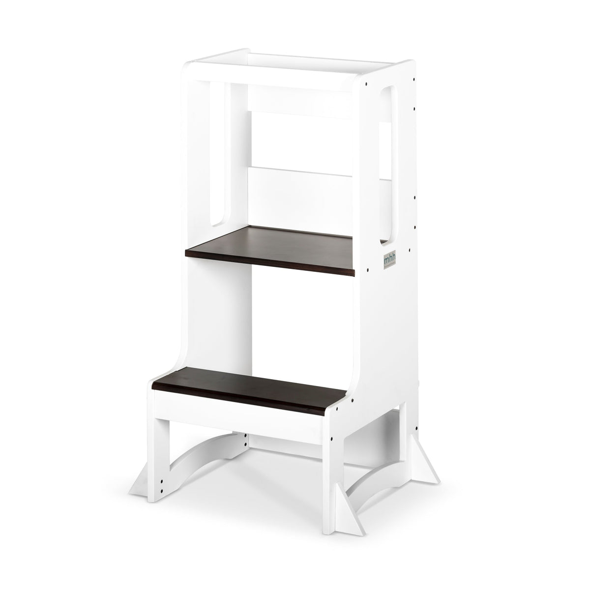 FISSO - Slimline Learning Tower White Walnut – Little Risers